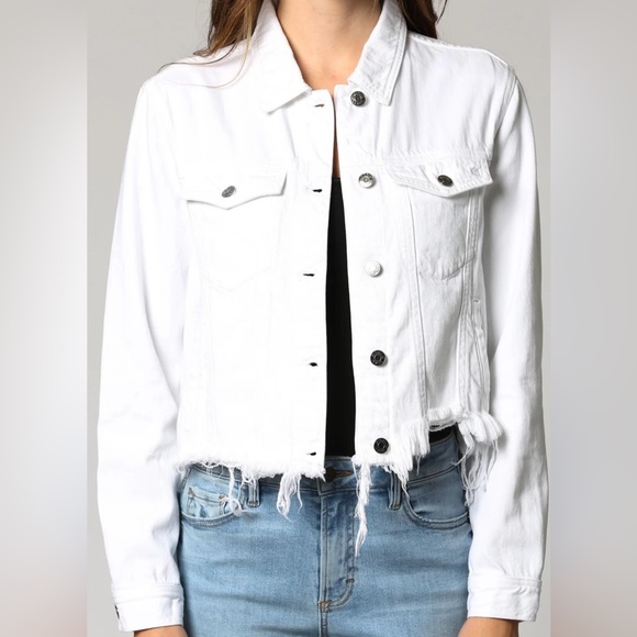 Cello | Jackets & Coats | Cello White Denim Jacket New | Poshmark